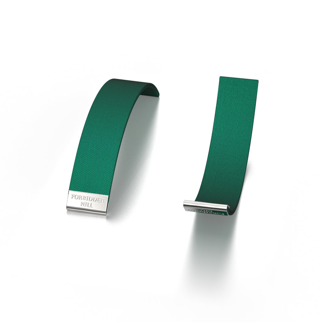 Silk Slides Emerald Green - Sterling Silver Bangles – Forbidden Hill