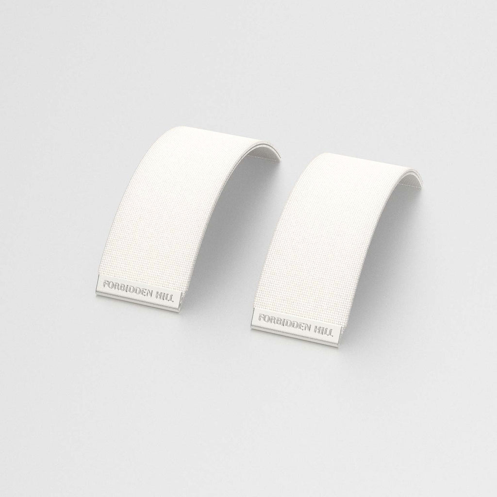 Lychee White Silk Slides - for Wide Bangles – Forbidden Hill