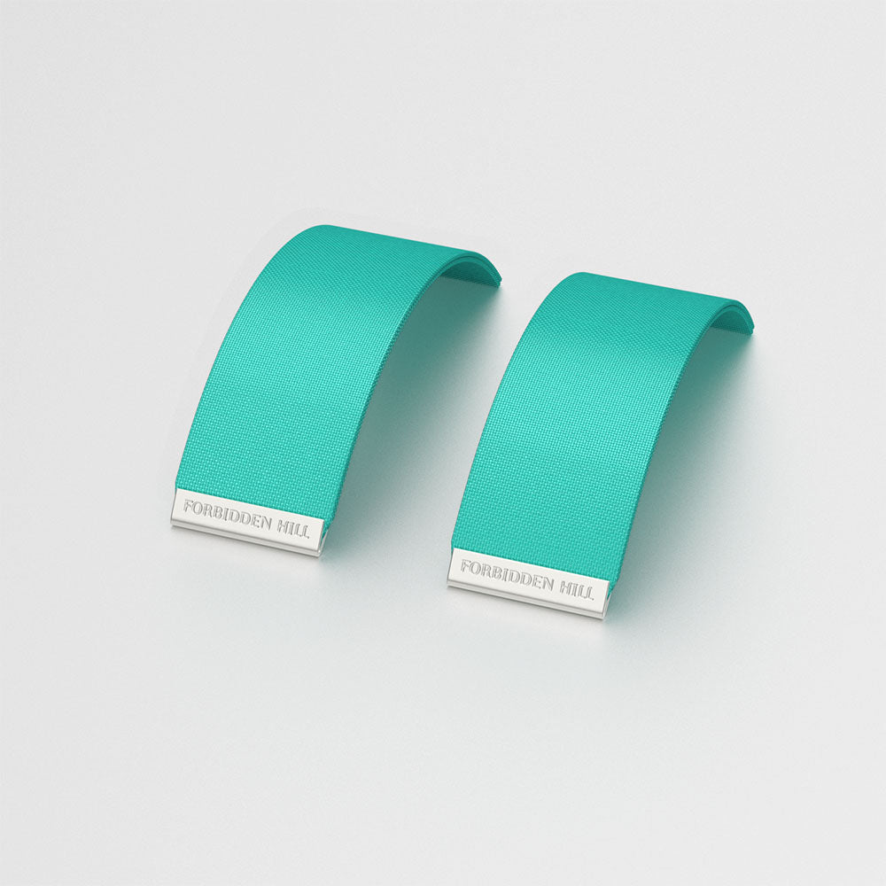Shophouse Teal Silk Slides - for Wide Bangles – Forbidden Hill